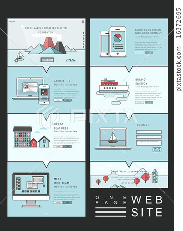 vector, webdesign, website - Stock Illustration [16372695] - PIXTA