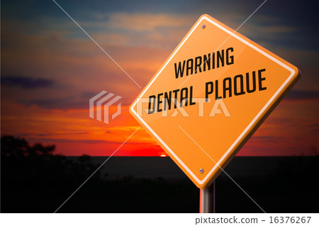Dental Plaque on Warning Road Sign. - Stock Illustration [16376267] - PIXTA