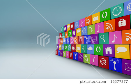 Composite image of app wall - Stock Illustration [16377277] - PIXTA