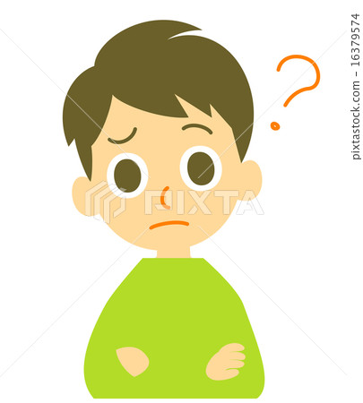 Male question mark wondering - Stock Illustration [16379574] - PIXTA