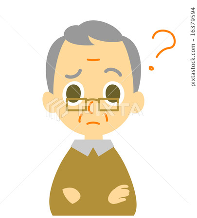 The grandfather question mark question - Stock Illustration [16379594 ...