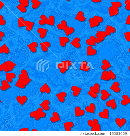 Heart shapes with seamless generated texture - Stock Illustration ...