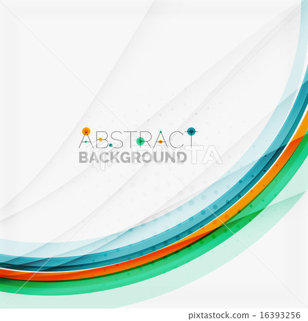 Blue and orange color line abstract background - Stock Illustration ...