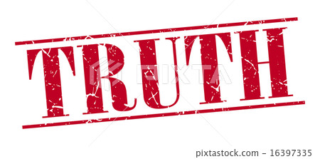 truth red stamp isolated on white background-插圖素材 [16397335] - PIXTA圖庫