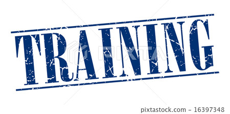 training blue grunge vintage stamp - Stock Illustration [16397348] - PIXTA