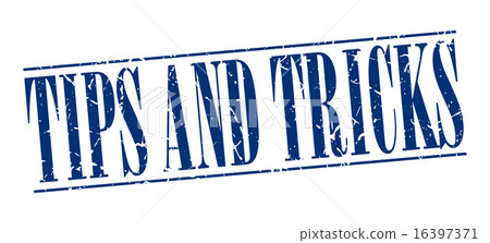 tips and tricks blue grunge vintage stamp - Stock Illustration ...