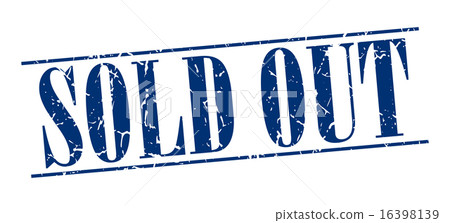 sold out blue grunge vintage stamp - Stock Illustration [16398139] - PIXTA