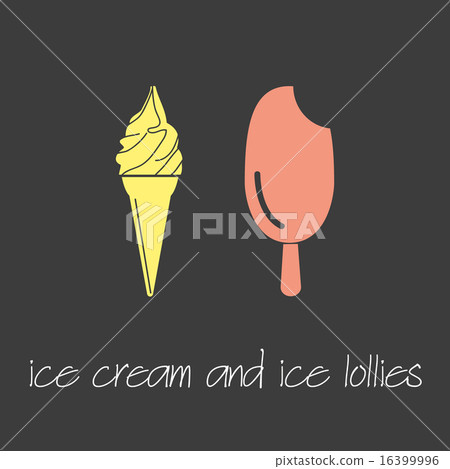 ice cream and lollies design banner and background - Stock Illustration ...