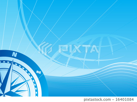 Blue travel background - Stock Illustration [16401084] - PIXTA