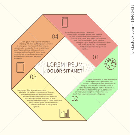 Polygonal infographic diagram - Stock Illustration [16406435] - PIXTA