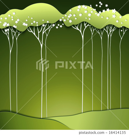 Abstract spring tree - Stock Illustration [16414135] - PIXTA