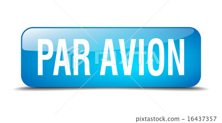 par avion blue square 3d isolated web button - Stock Illustration ...
