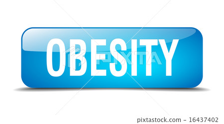 obesity blue square 3d isolated web button - Stock Illustration ...