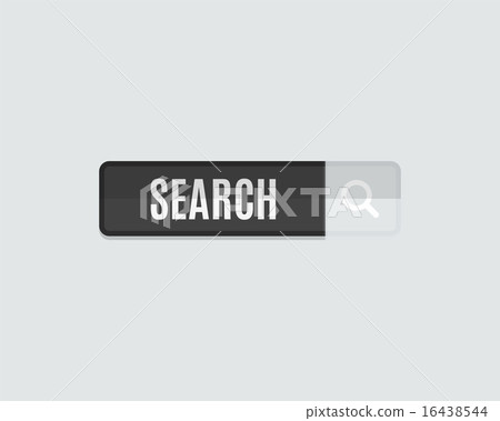 Search web button flat design. Template for... - Stock Illustration ...
