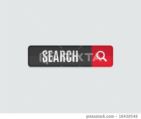 Search web button flat design. Template for... - Stock Illustration ...
