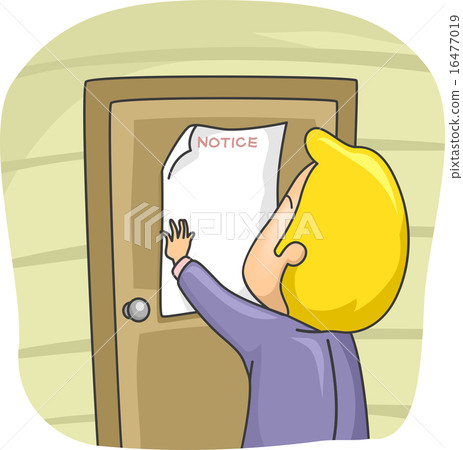 Man Post House Notice - Stock Illustration [16477019] - PIXTA
