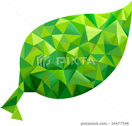 Abstract Leaf Geometric Design - Stock Illustration [16477546] - PIXTA