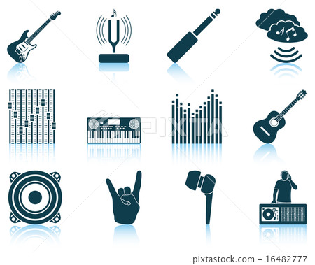 Set of musical icons. - Stock Illustration [16482777] - PIXTA