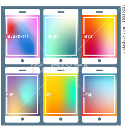 Abstract vector software coding and development - Stock Illustration ...