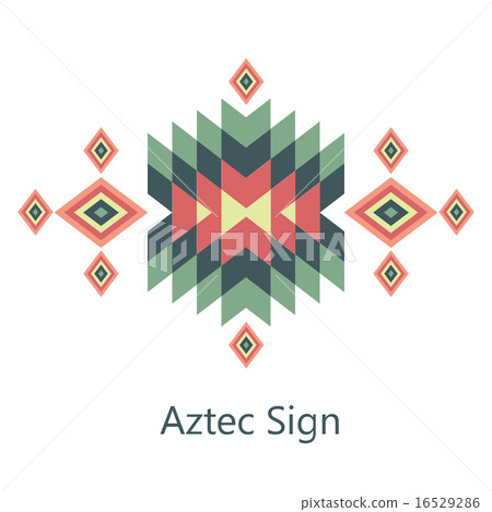 Vector aztec sign on white background - Stock Illustration [16529286 ...