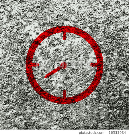 Timer icon symbol Flat modern web design with long - Stock Illustration ...
