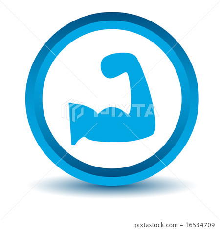 Blue strength icon - Stock Illustration [16534709] - PIXTA