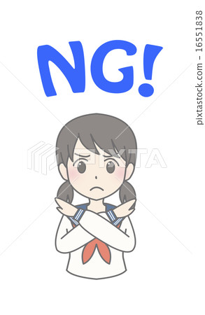 Sailor suit girl NG - Stock Illustration [16551838] - PIXTA