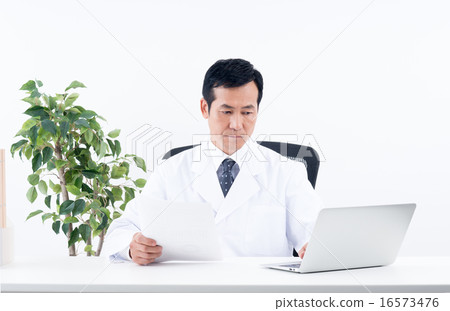 Stock Photo: doctor, notebook computer, gents - Stock Image - Everypixel