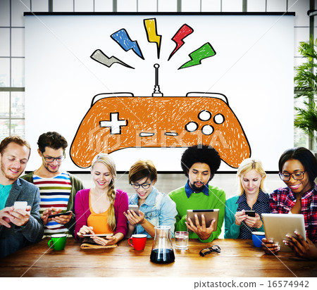 Console Connection Game Wifi Technology...-照片素材（圖片） [16574942] - PIXTA圖庫