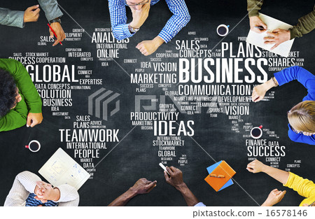 Stock Photo: Business Global World Plans Organization Enterprise ...