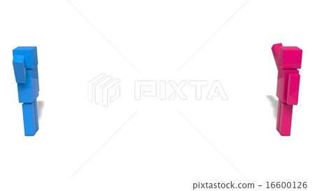 simple 3d cubic characters. - Stock Illustration [16600126] - PIXTA