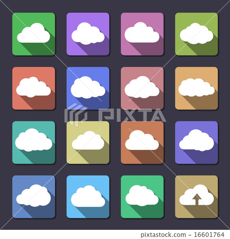 Cloud shapes collection - Stock Illustration [16601764] - PIXTA