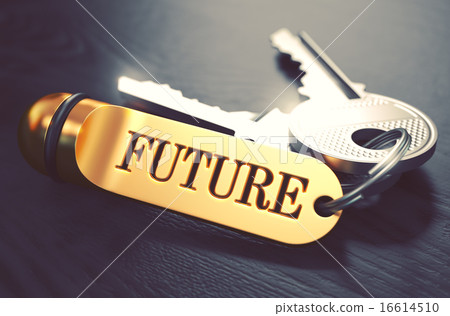Future Concept. Keys with Golden Keyring. - Stock Illustration ...