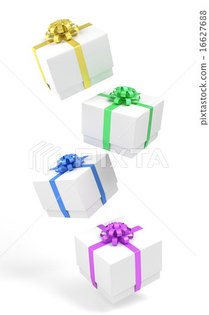 Four gift boxes in portrait - Stock Illustration [16627688] - PIXTA