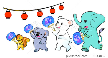 Cute animals Bon dance - Stock Illustration [16633832] - PIXTA