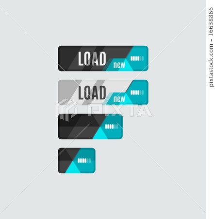 Load button, futuristic hi-tech UI design-插圖素材 [16638866] - PIXTA圖庫