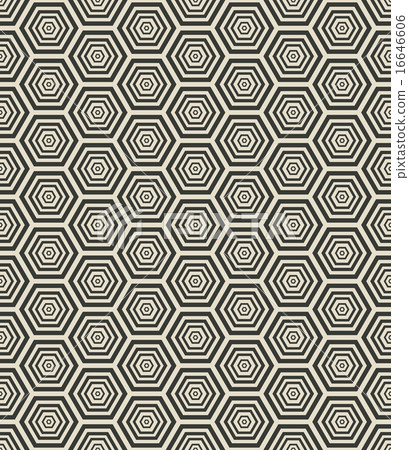 hexagon geometric seamless pattern - Stock Illustration [16646606] - PIXTA
