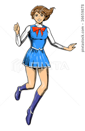 American club recruit girls - Stock Illustration [16659878] - PIXTA