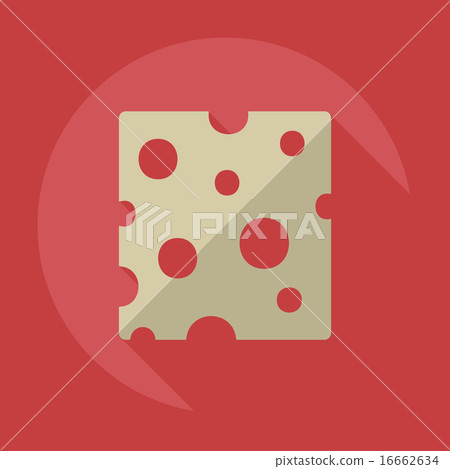 Flat modern design with shadow icons cheese - Stock Illustration ...
