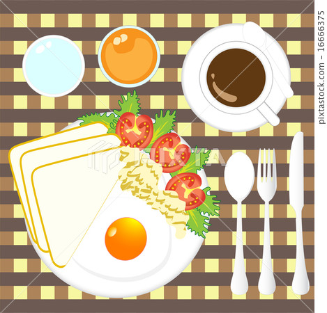 Illustration of morning breakfast vector - Stock Illustration [16666375 ...