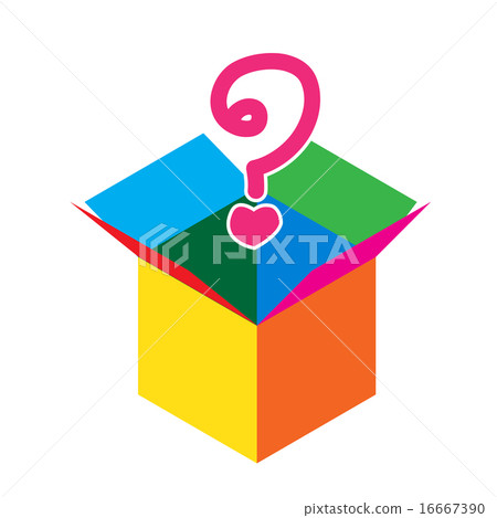 Colorful empty opened cardboard box - Stock Illustration [16667390] - PIXTA