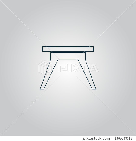 Small table icon, sign and button - Stock Illustration [16668015] - PIXTA