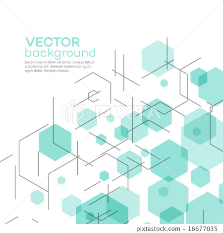 Abstract background with hexagons. Vector... - Stock Illustration ...
