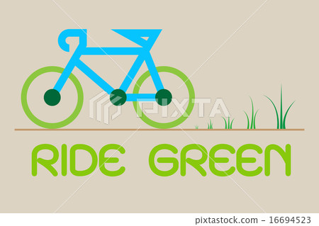 Bicycle ride for Green Eco Vector, illustration - Stock Illustration ...