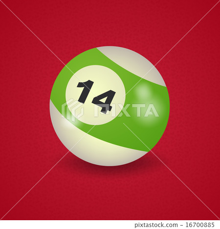 set of billiard balls, billiards, American ball... - Stock Illustration ...