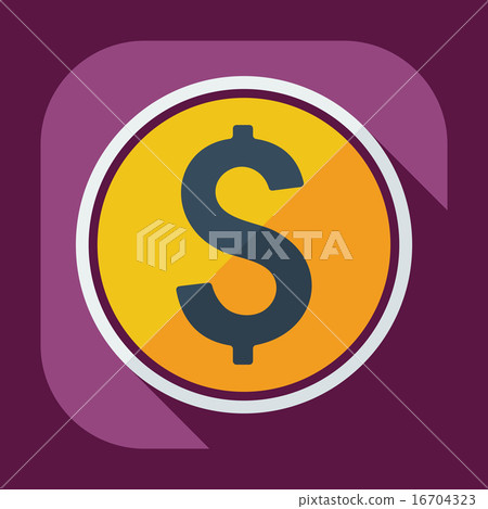 Flat modern design with shadow icons currency unit - Stock Illustration ...