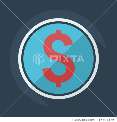 Flat modern design with shadow icons currency unit - Stock Illustration ...