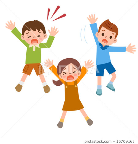 Children calling for help - Stock Illustration [16709165] - PIXTA