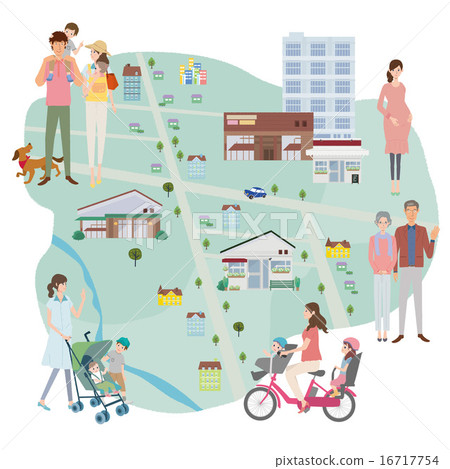 House store map illustration - Stock Illustration [16717754] - PIXTA