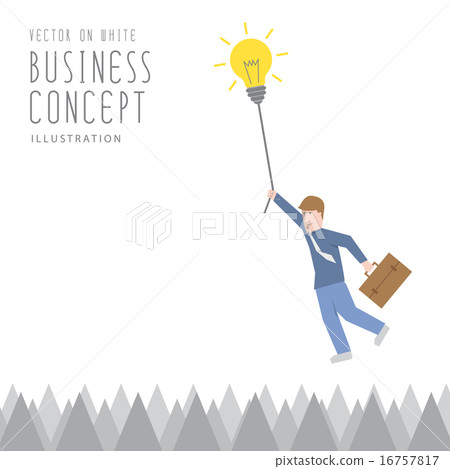Businessman overcome the obstacles of sharp barbs. - Stock Illustration ...